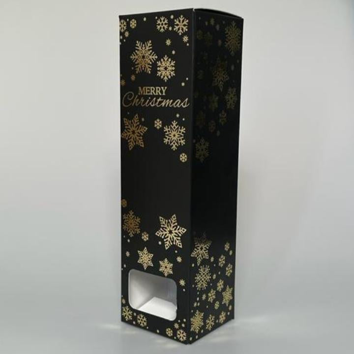 Black Diffuser Box With Snowflakes (Aperture) – Craftastik