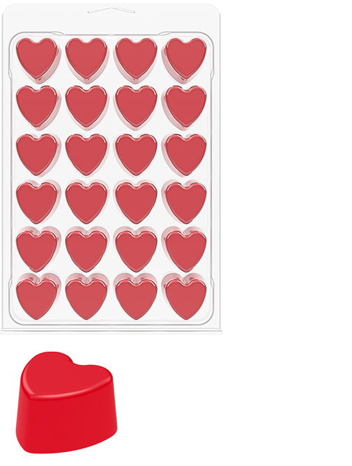 24 Cavity BIG HEARTS (NEW) Clamshell for Wax Melts – Craftastik