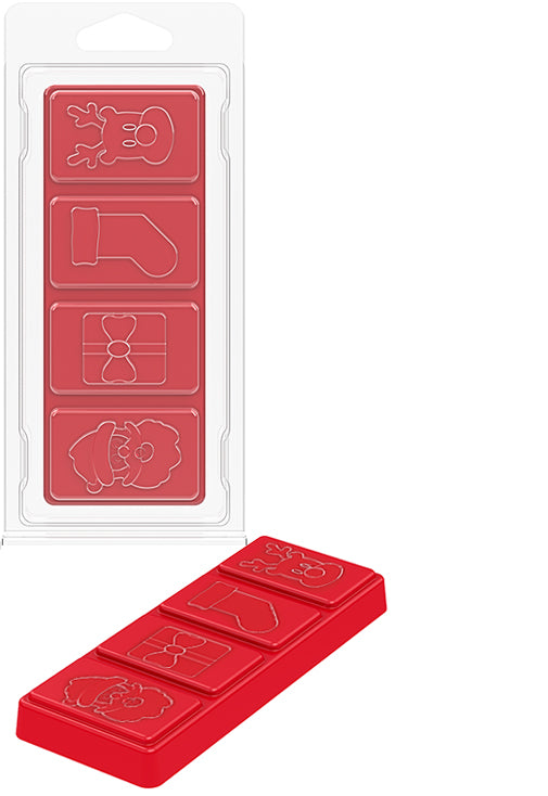 Christmas 4 Cavity Snap Bar Style Clamshell (REINDEER) – Craftastik