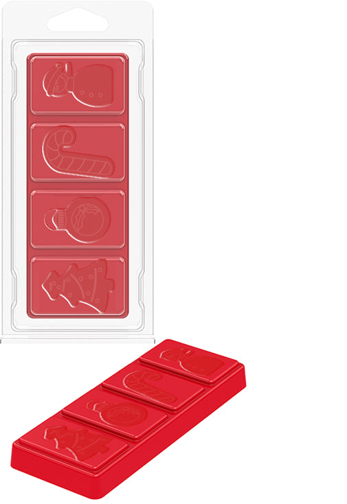 Christmas 4 Cavity Snap Bar Style Clamshell (SNOWMAN) – Craftastik